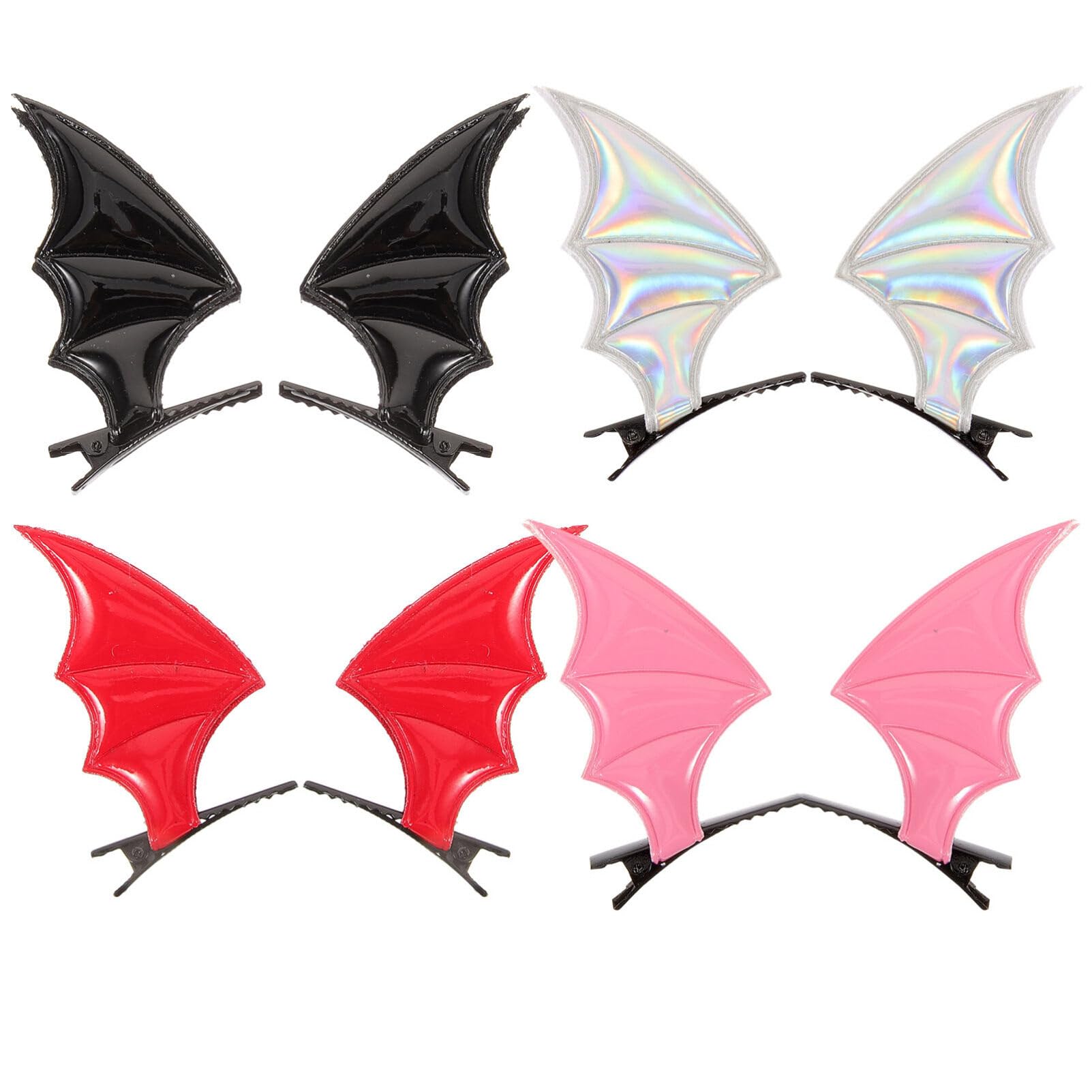 Amazon.com : Beaupretty 8pcs Bat Wing Hair Clips, Halloween Cartoon Bat ...