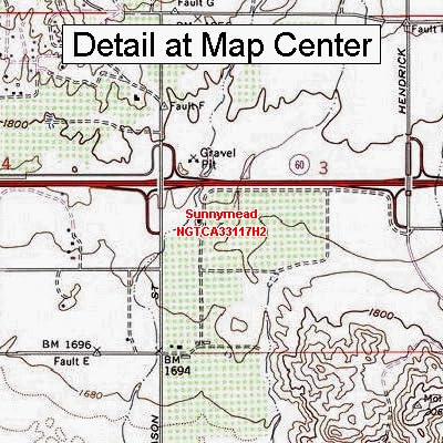 Amazon.com : USGS Topographic Quadrangle Map - Sunnymead, California ...