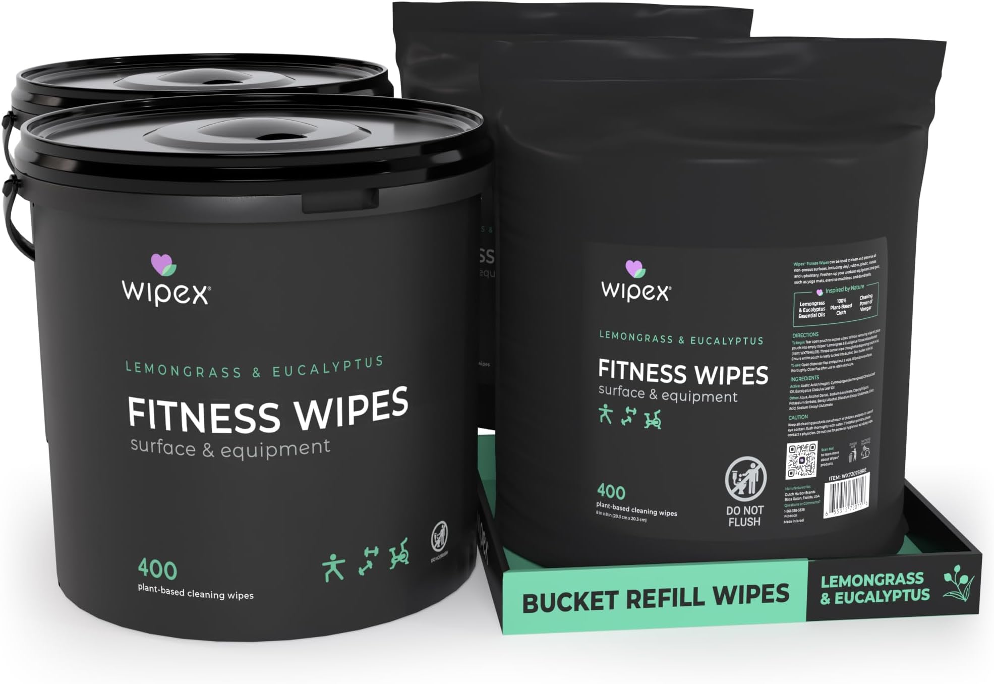 Amazon.com: Wipex Gym Wipes for Equipment Bundle – Get 1600 Wipes with ...