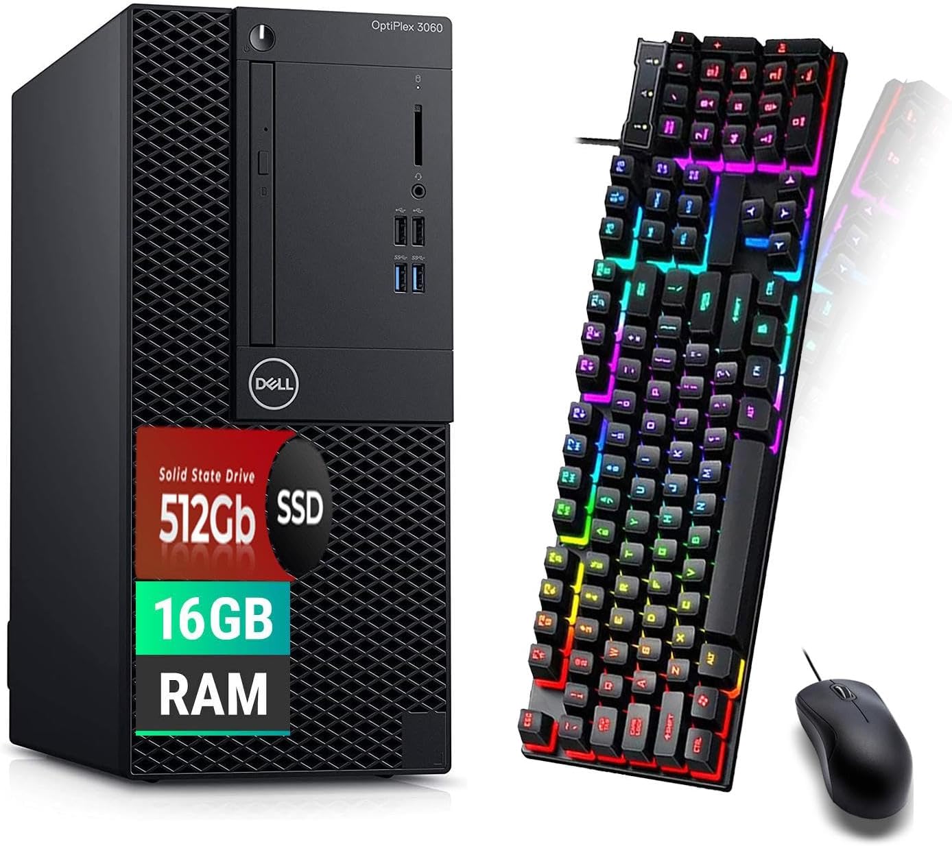 Amazon.com: Dell Optiplex 3060 Mini Tower PC Desktop Computers, Intel ...