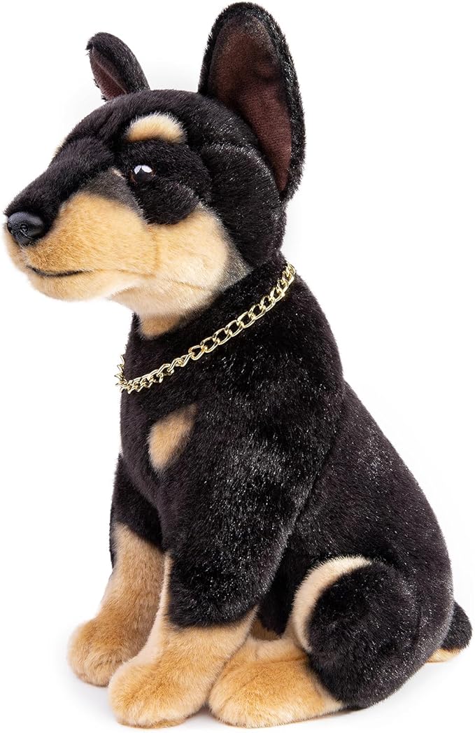Amazon.com: FRANKIEZHOU Realistic Doberman Plush - 12" Lifelike Stuffed ...