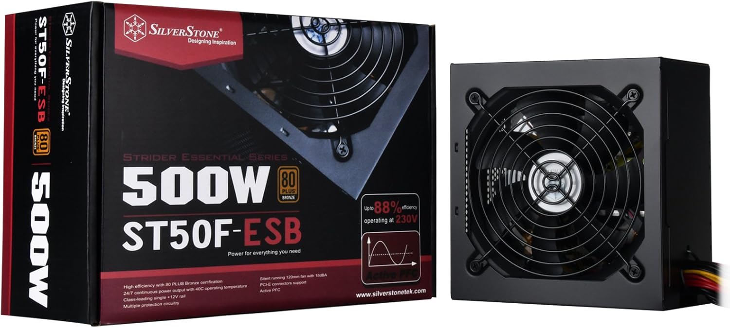 Silverstone SST-ST50F-ESB Strider Essential Series Bronze - 500 Watt ...