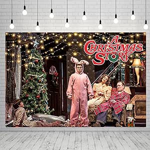 Amazon.com: Christmas Story Backdrop for Party Supplies 59x38in ...