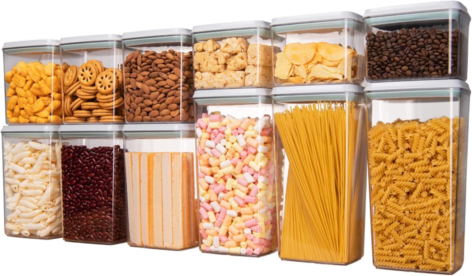 Amazon.com: Vhorate Pop Top food storage containers with Lids, Airtight ...