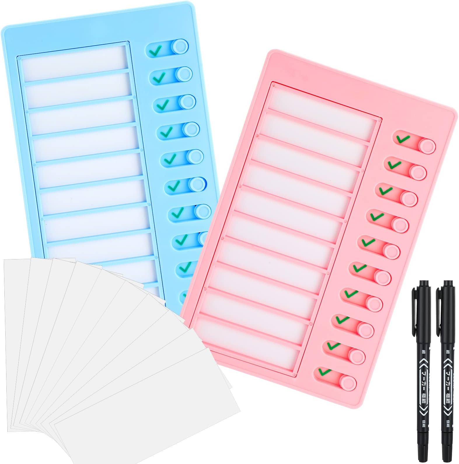 Amazon.com : Jeyiour 2 Pcs Chore Chart for Kids Checklist Board ...