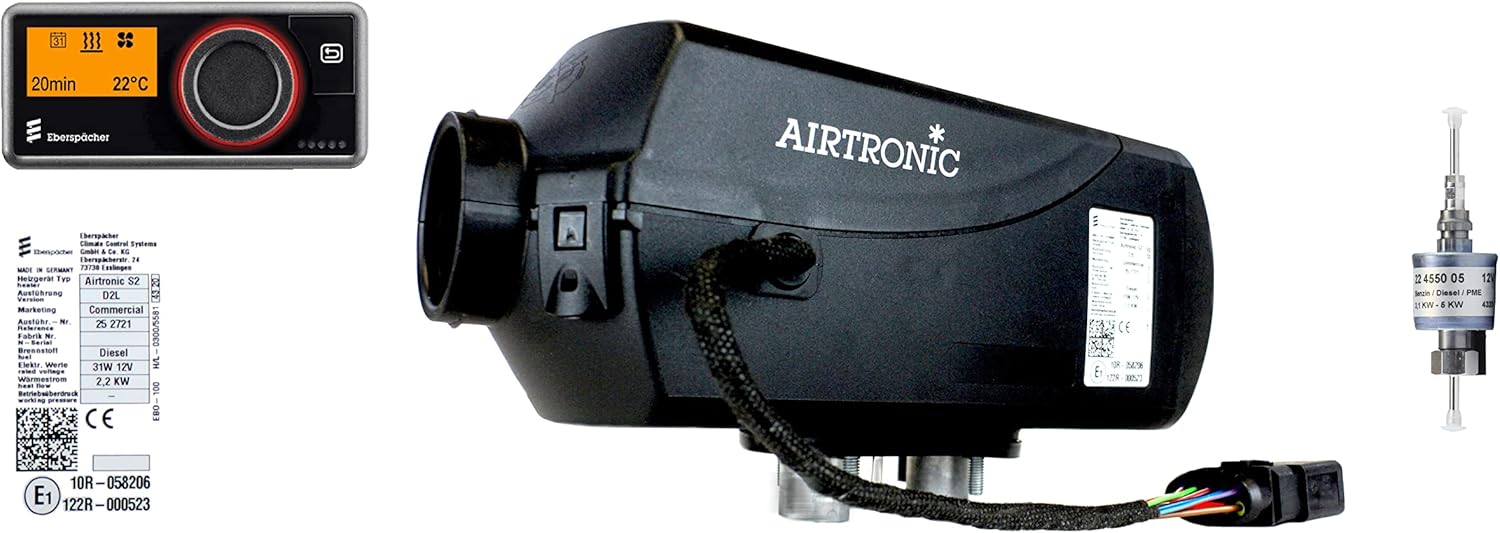 Eberspacher ESPAR AIRTRONIC S2 D2 L 12V 2.2KW 7500BTU Heater with ...
