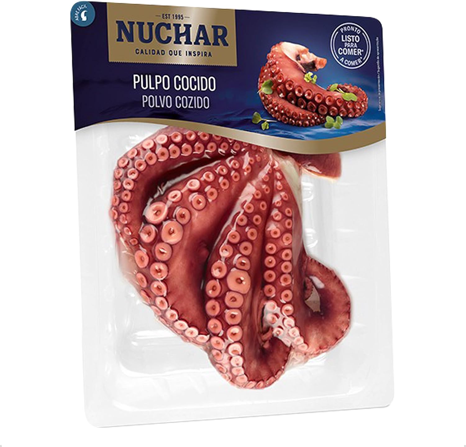 Spanish Cooked Octopus Tentacles, Traditional Pulpo Cocido, Tender ...