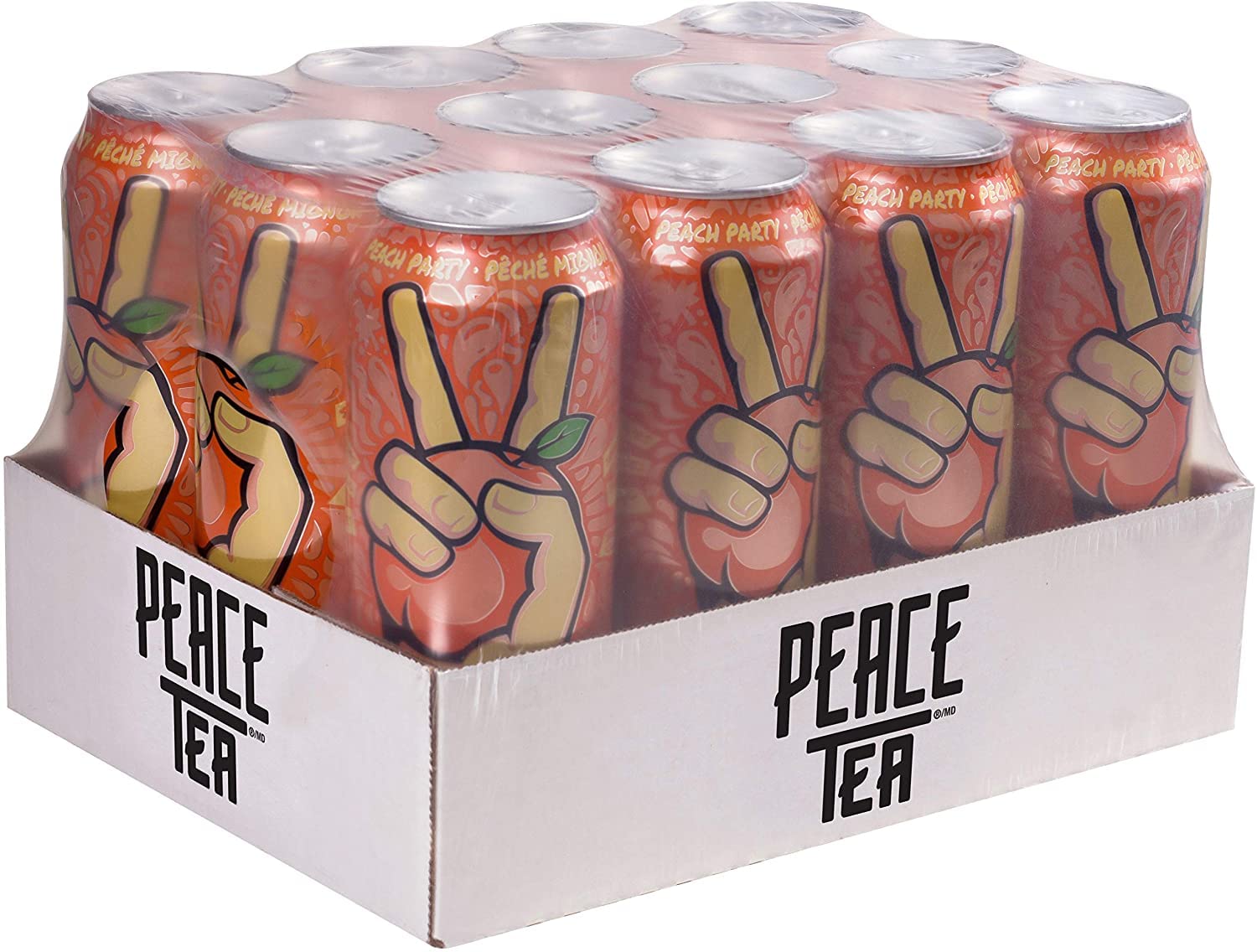 Amazon.com : Peace Tea Iced Tea Peach Party Flavor Case of 12 Cans 11.5 ...
