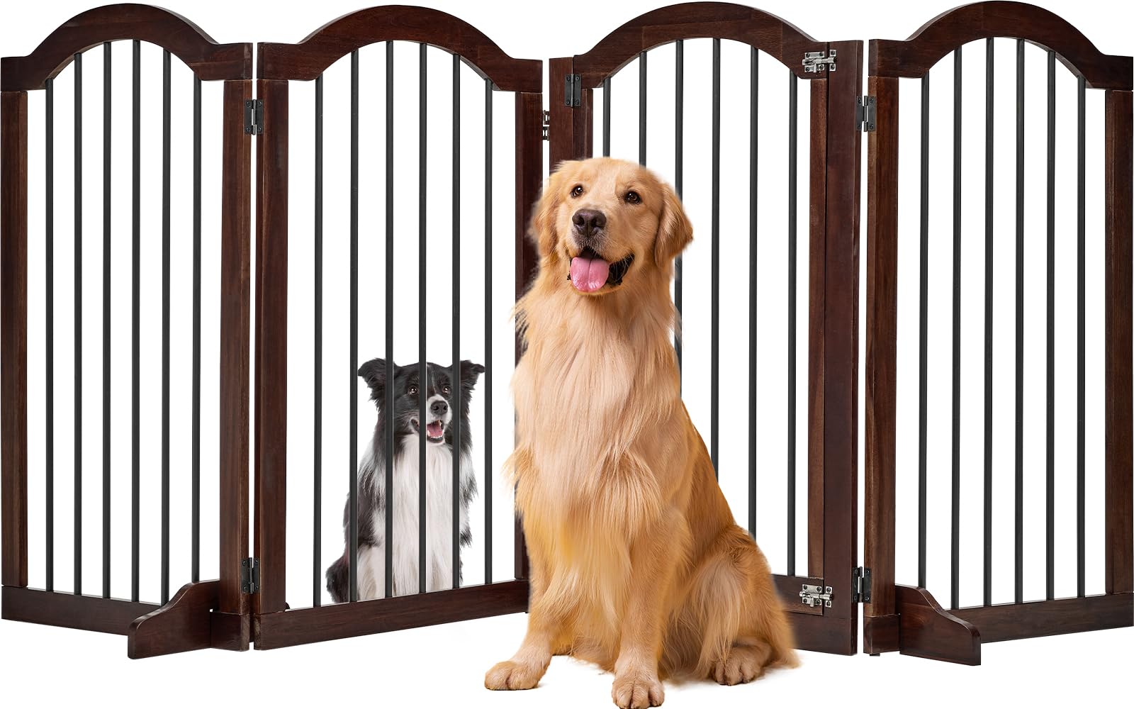 Amazon.com : PrimeZone 96" Wide Dog Gate with Door - 36" Extra Tall 4 ...