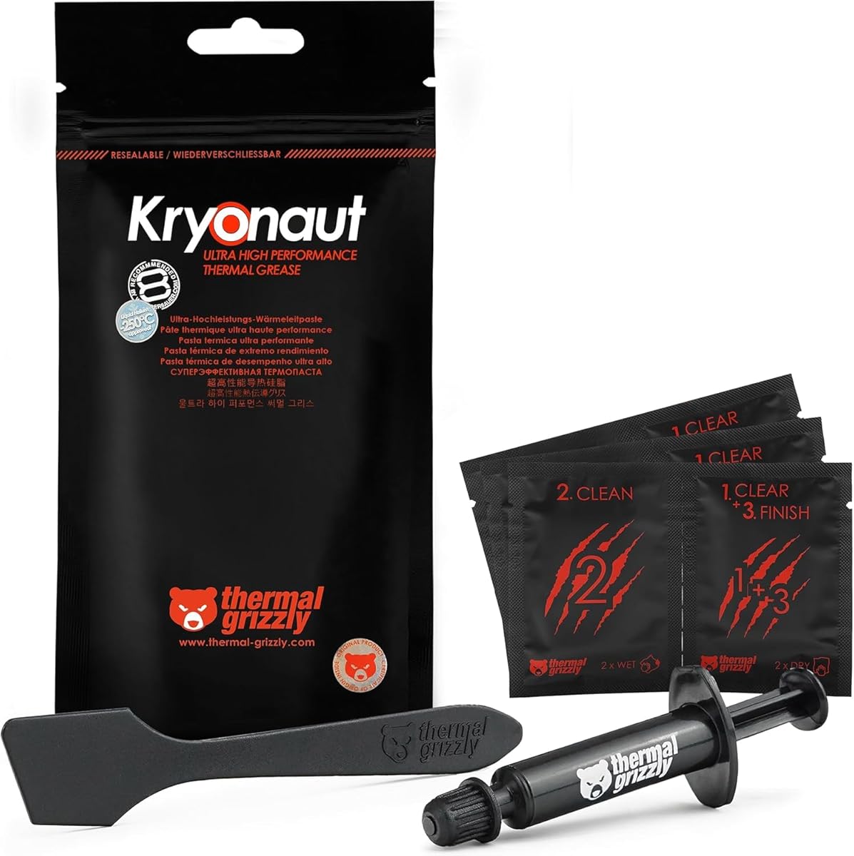 Thermal Grizzly Kryonaut 1 Gram Extremely High Performance Thermal ...