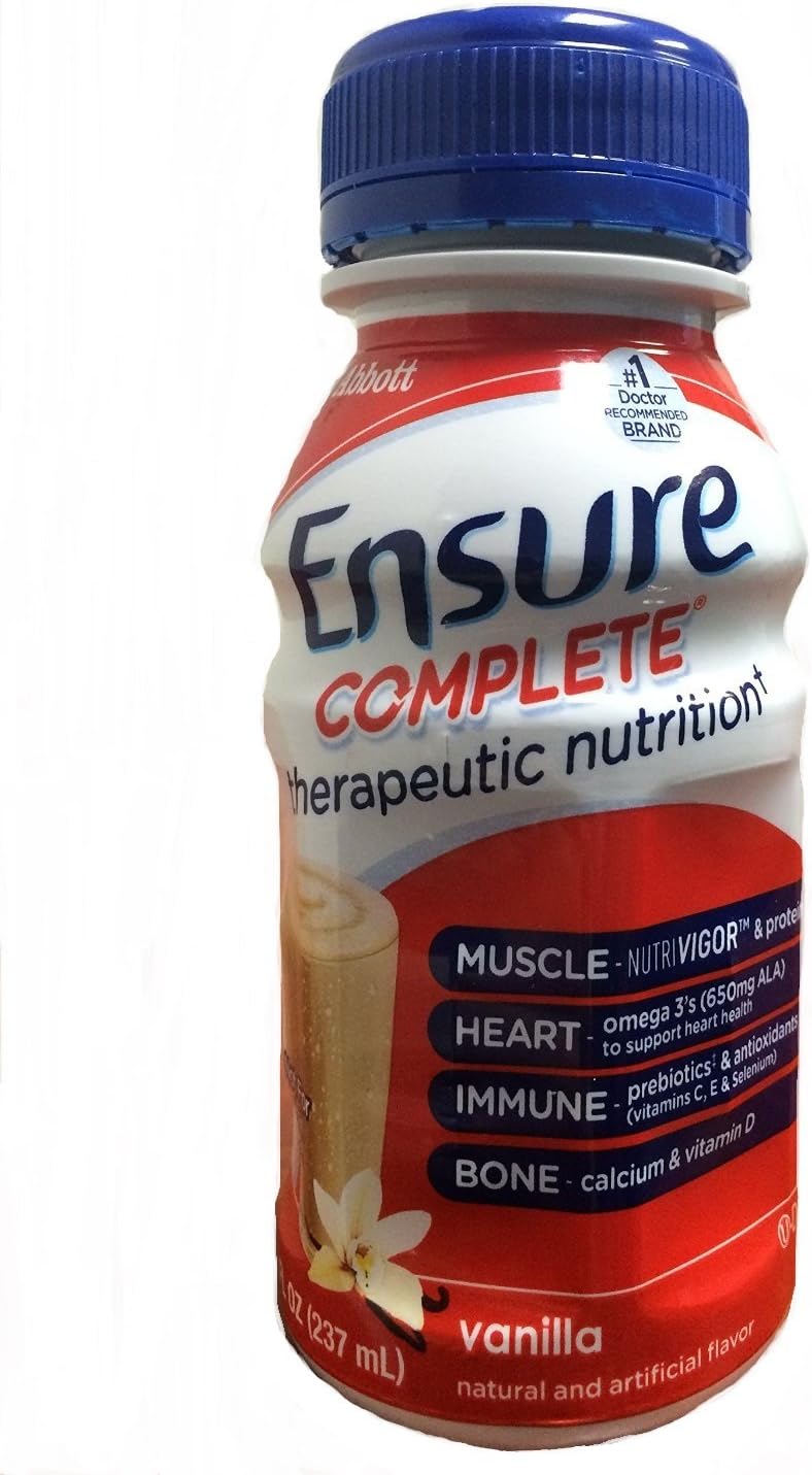 Amazon.com: Ensure Complete Therapeutic Nutrition Vanilla 8oz [Case of ...