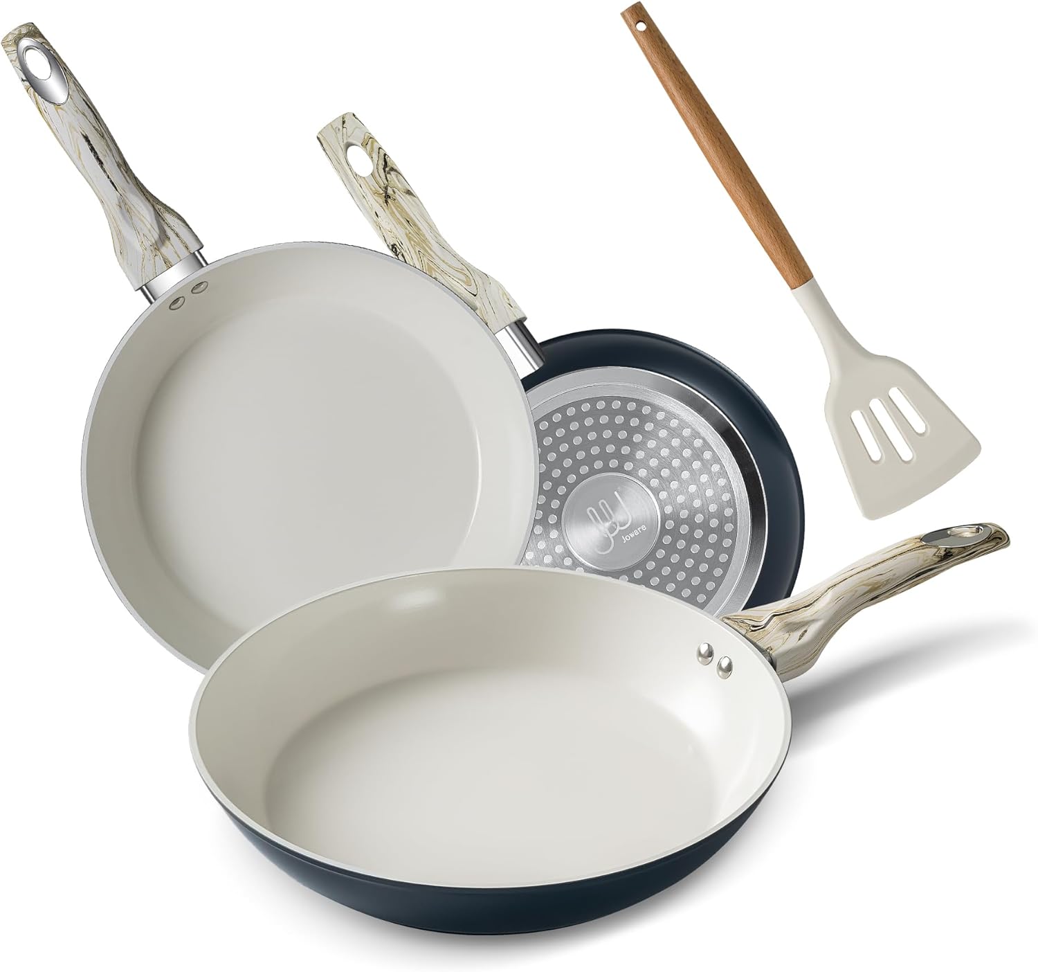 Amazon.com: Joware Nonstick Frying Pans Set, 8" 9.5" 11" Ceramic Frying ...
