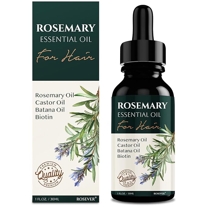 Amazon.com: ROSEVER Rosemary Oil for Hair Growth - Organic Essential ...