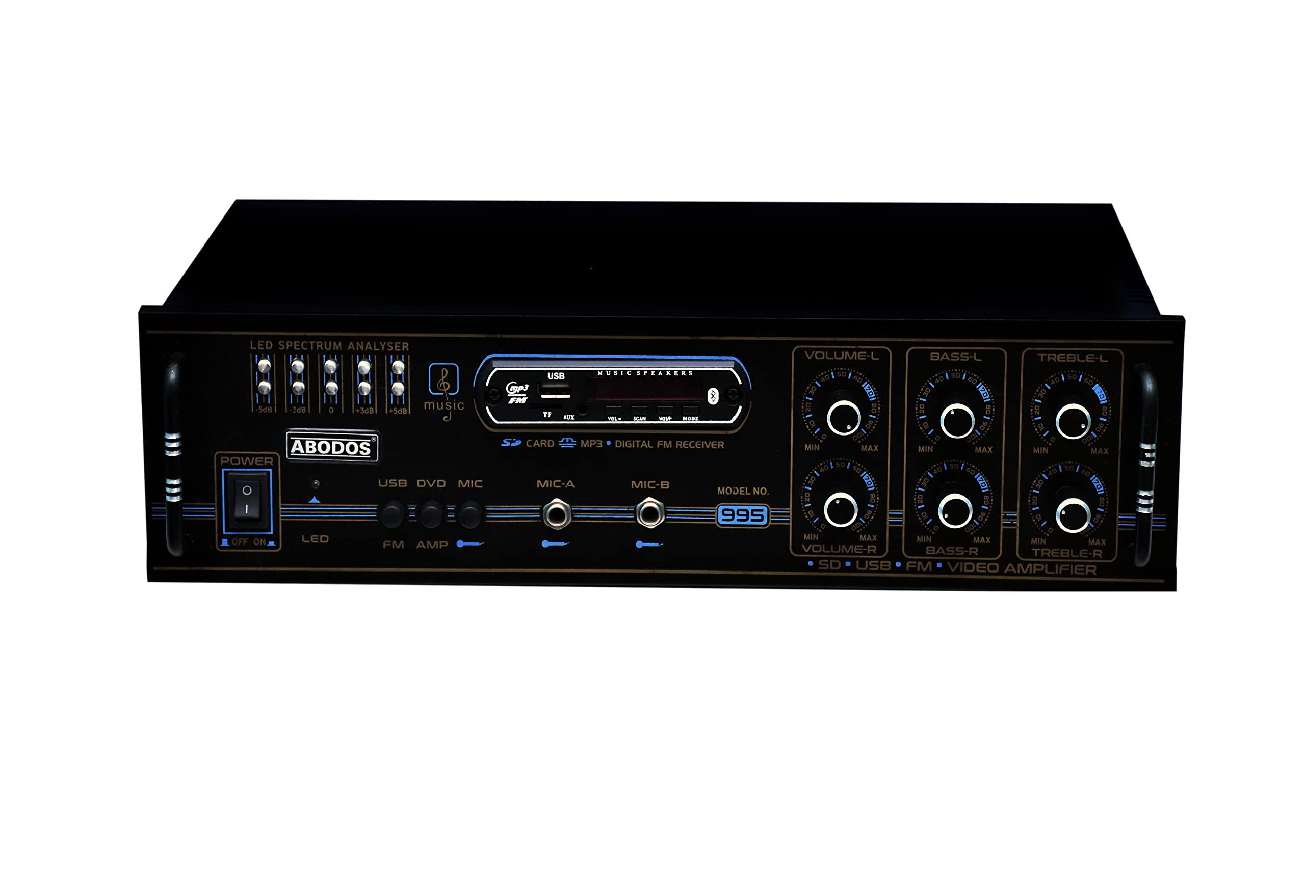 Buy ABODOS STERO Sound 8 Transistor Power Amplifier with Bluetooth//AUX ...