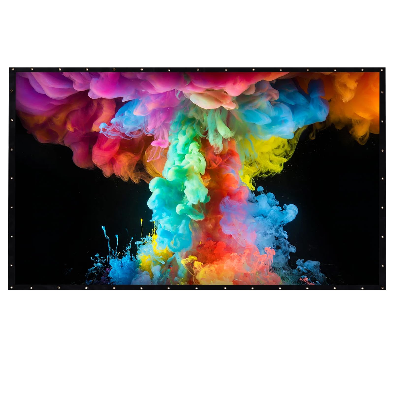 INMOZATA Foldable Projector Screen 72 Inch/159x86cm Wall & Ceiling ...