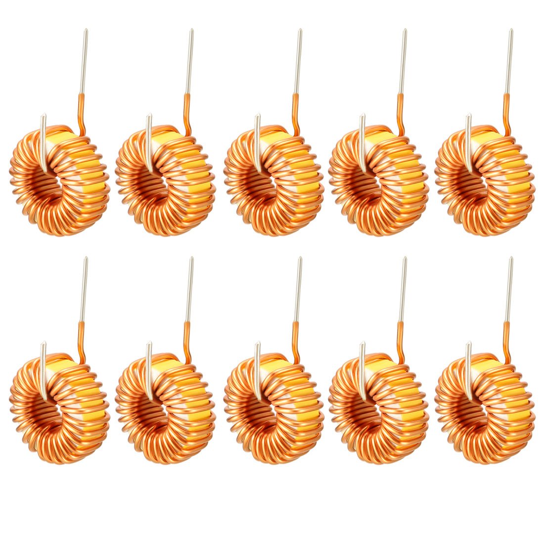 uxcell 10Pcs Vertical Toroid Magnetic Inductor Monolayer Wire Wind ...