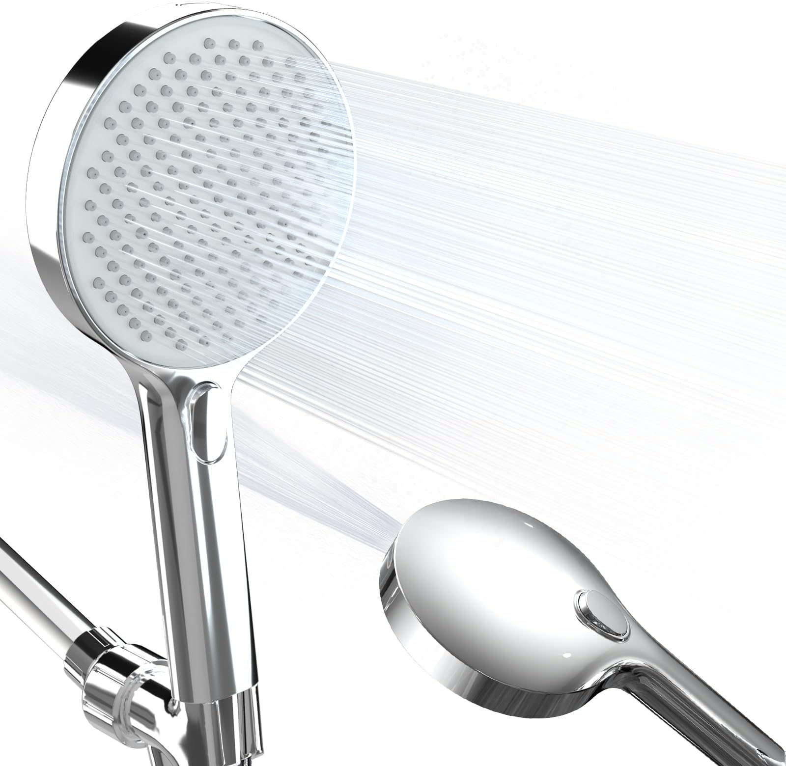 Shower Head, High Pressure 8-Mode Handheld Shower Heads - Anti-clog ...