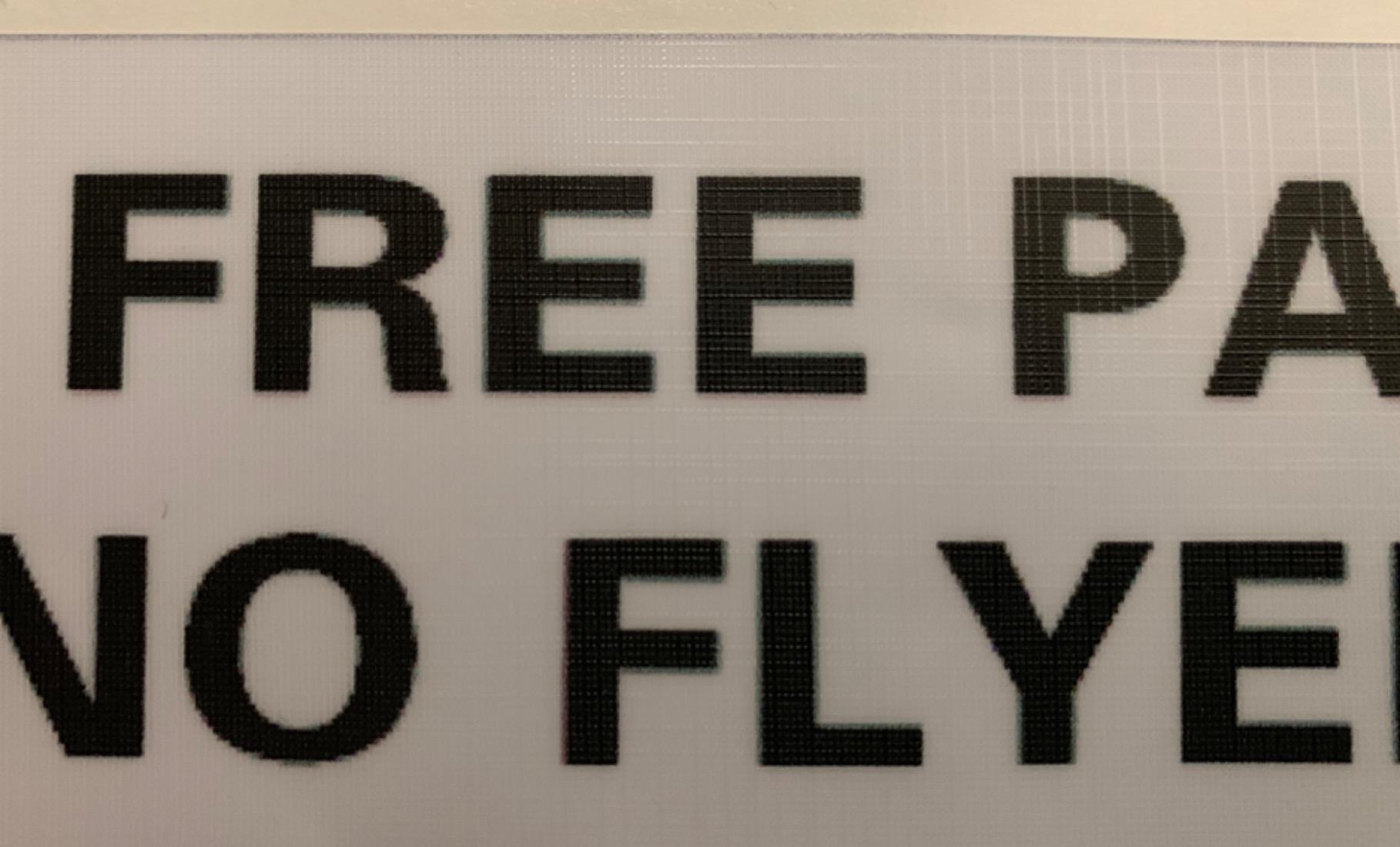 Amazon.com: No Free Papers No Flyers Warning Stickers Lables,Self ...