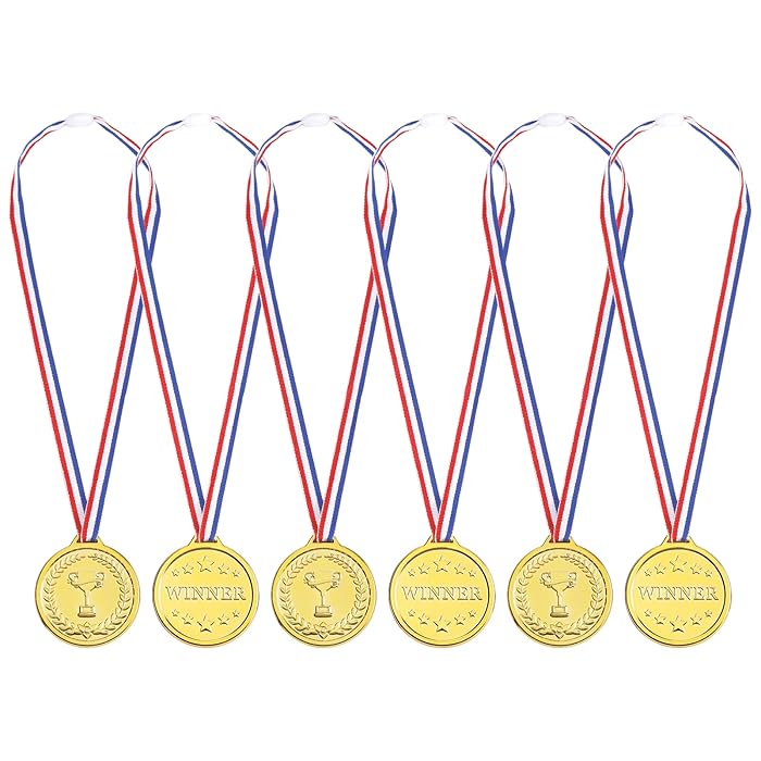 Gold Silver Competition Medals BESPORTBLE 6Pcs Award Medals - Gold ...