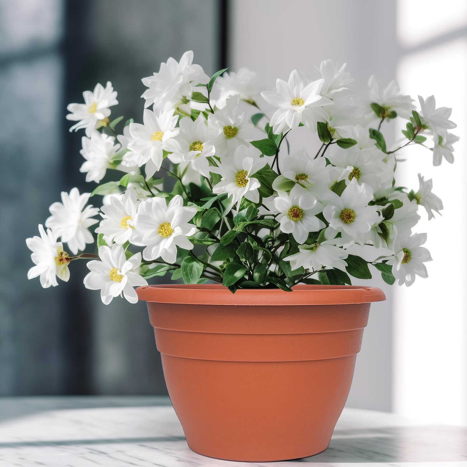 Snapklik.com : RooTrimmer Plant Pots Set Of 5, 10 Inch Round Flower ...