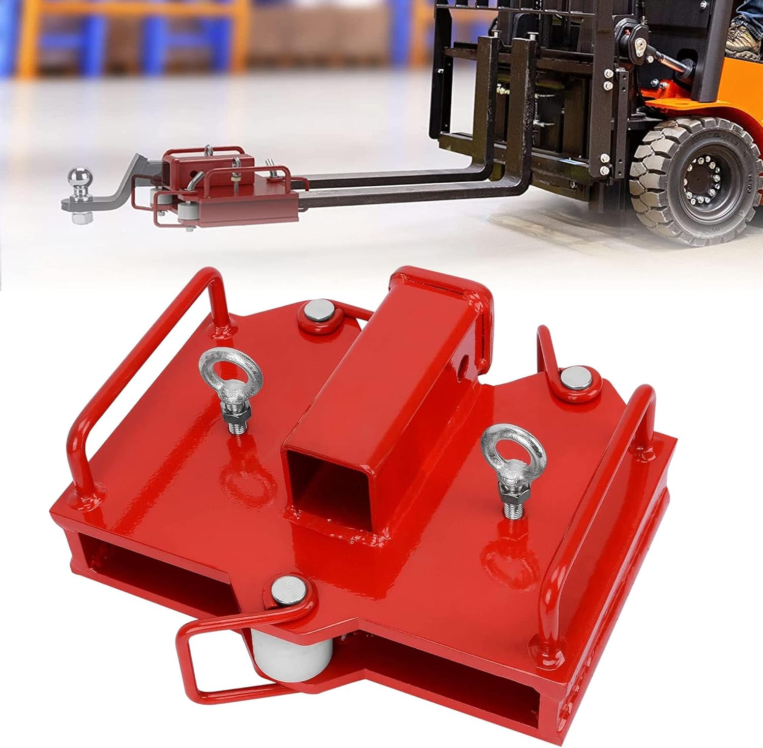 Brandclub YITAMOTOR 2 Forklift Trailer Hitch Receiver For Dual