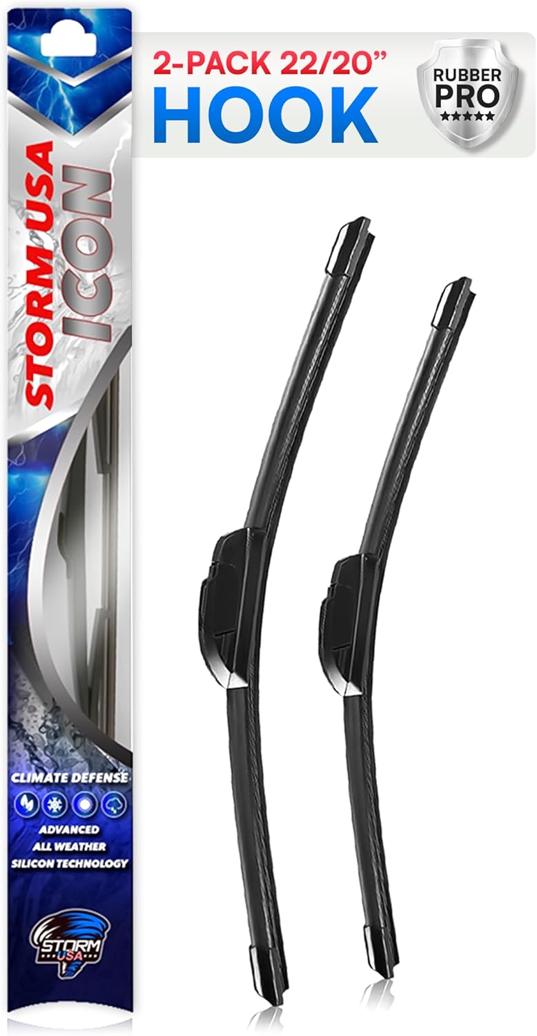 Amazon.com: Storm Usa 22"+20" Windshield Wiper Blades Replacement ...