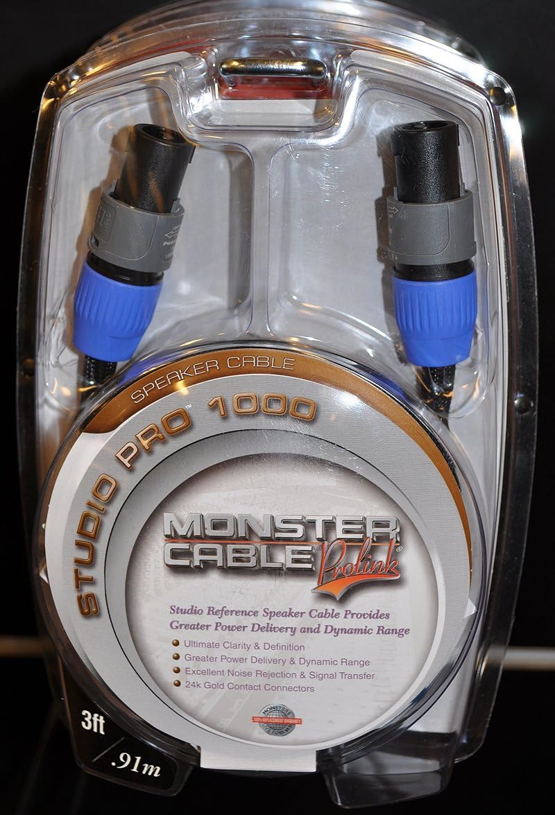 Monster Studio Pro 1000 - Cable de altavoz con conectores Speak-On - 3 ...