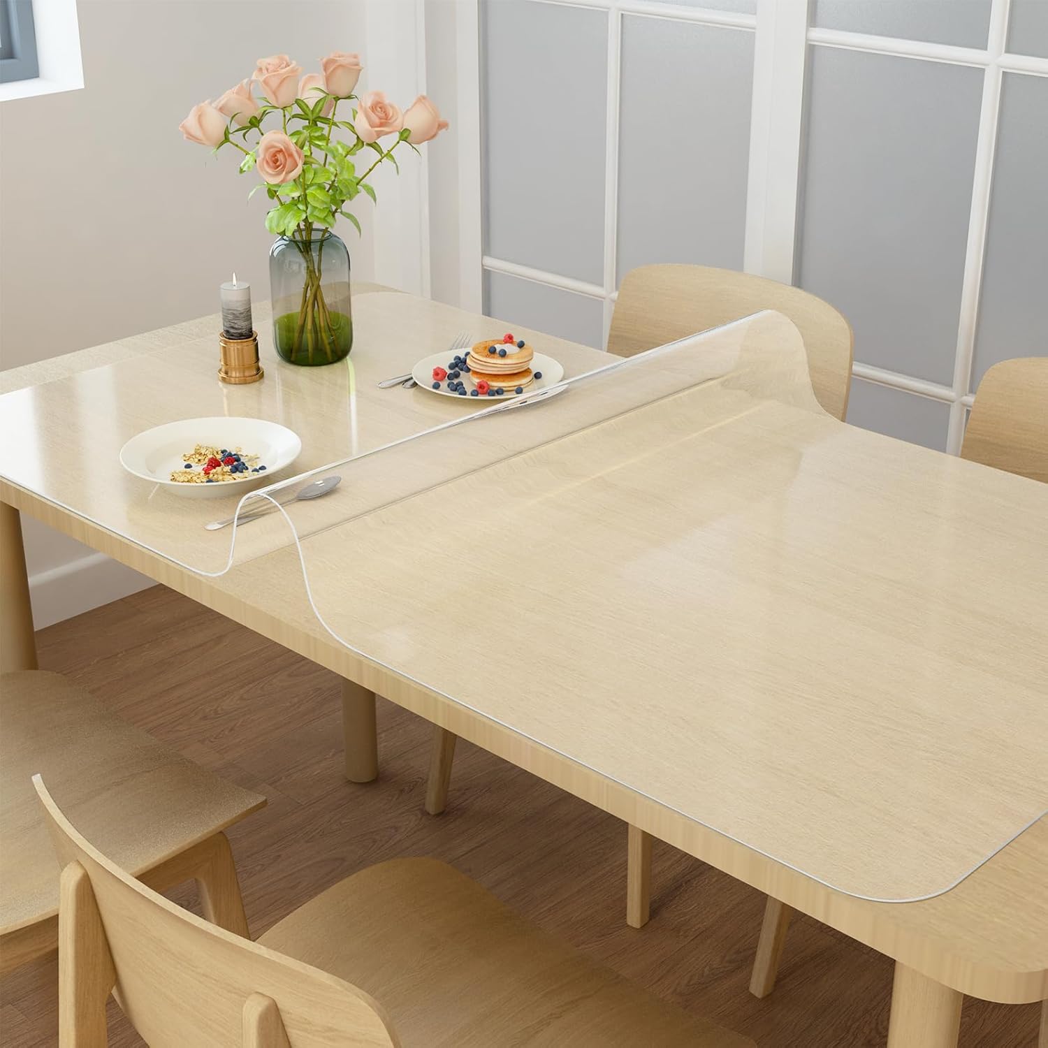 Amazon.com : NATRKE Clear Desk Mat Pad, 47.2"x23.6" Extra Large ...