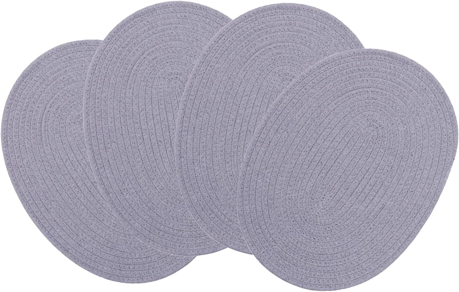 Amazon.com: Kosmeey Set of 4 Oval Woven Placemats Rattan Placemats 12 * ...