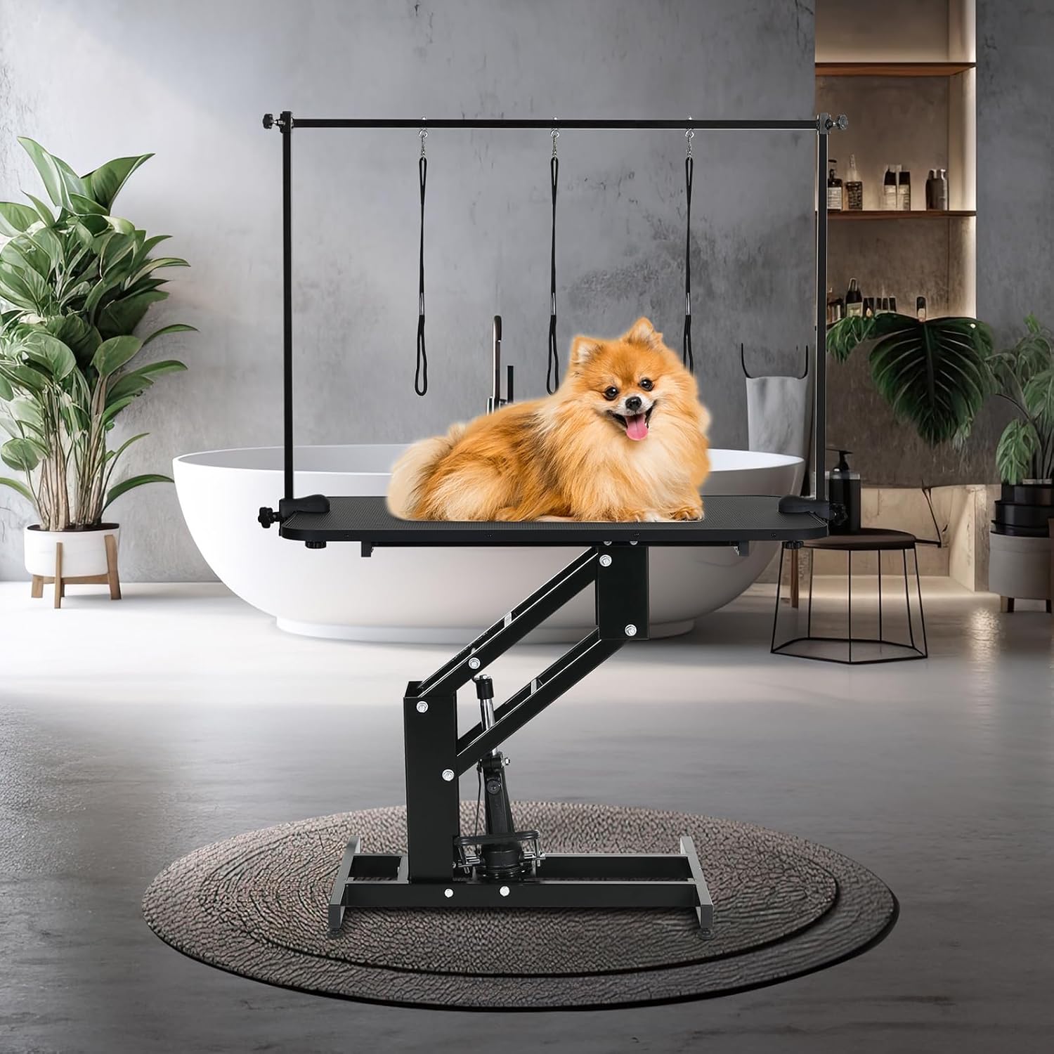 Amazon.com: Arlopu Hydraulic Pet Dog Grooming Table for Dogs & Cats, 43 ...