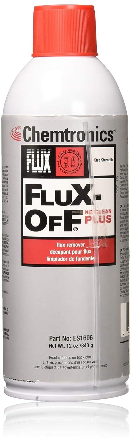 Amazon.com : Chemtronics ES1696 L3 FLUX REMOVER 12 OZ. CAN FLUX OFF NO ...