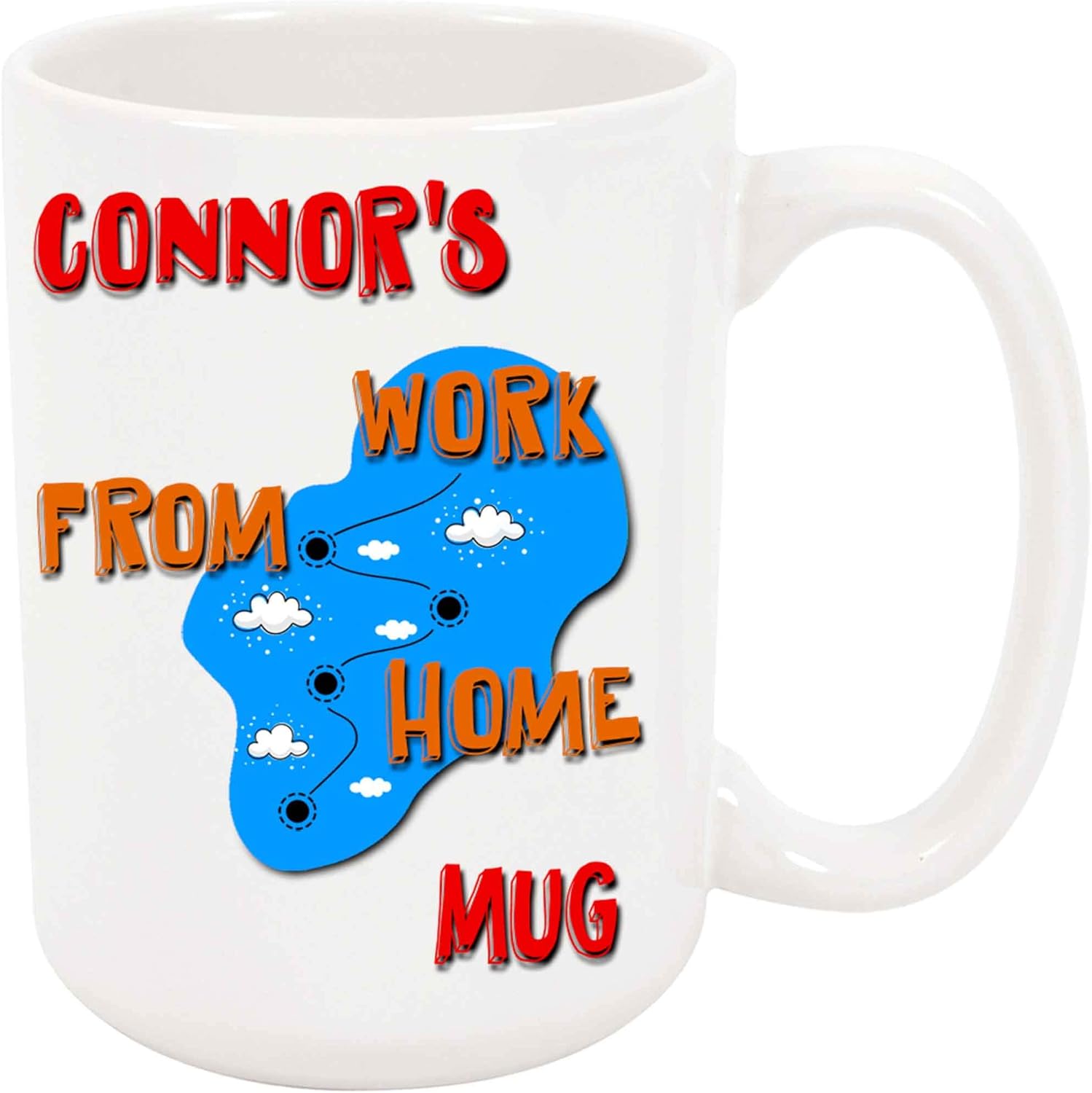 Amazon.com: Connor's Coffee Mug - Personalized Ceramic Work From Home ...