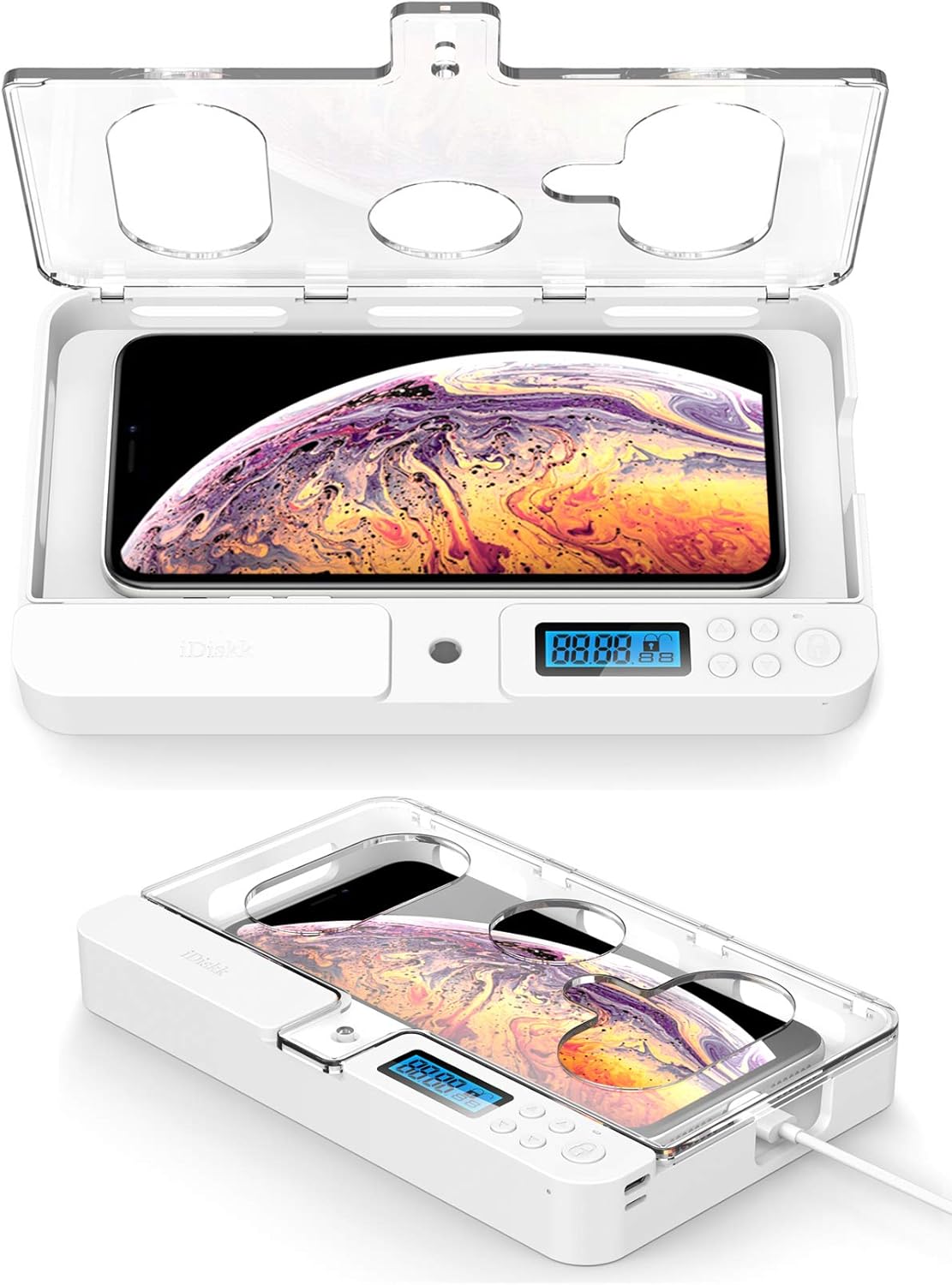 Smart Phones Auto Timer Lock Box,Self-Control Phone Lock Box for iPhone ...