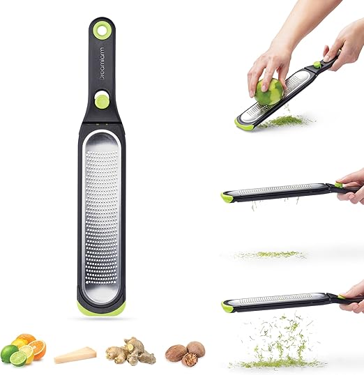 Amazon.com: Dreamfarm Ozest Self-Cleaning POP-Button Zester for Fine ...