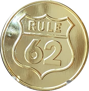 Amazon.com: Rule 62 Don't Take Yourself Too Damn Serious Gold Tone AA ...
