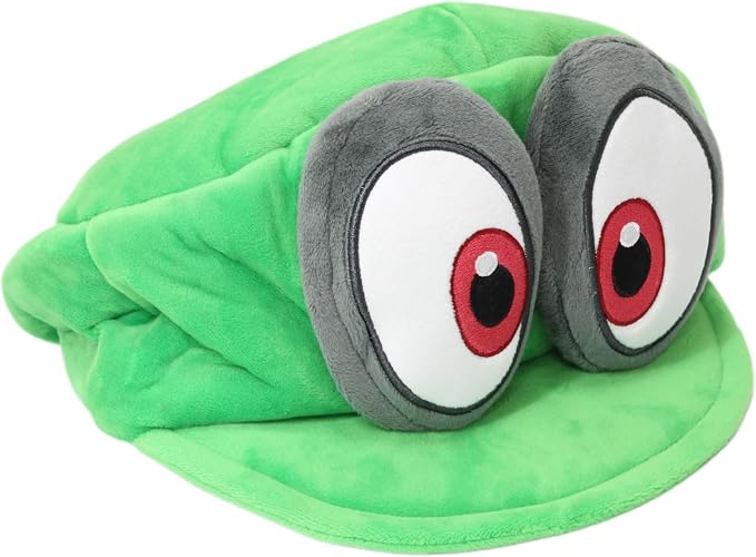Amazon.com: Laruokivi Anime Odyssey Cappy Plush Hat Cosplay Green Cap ...