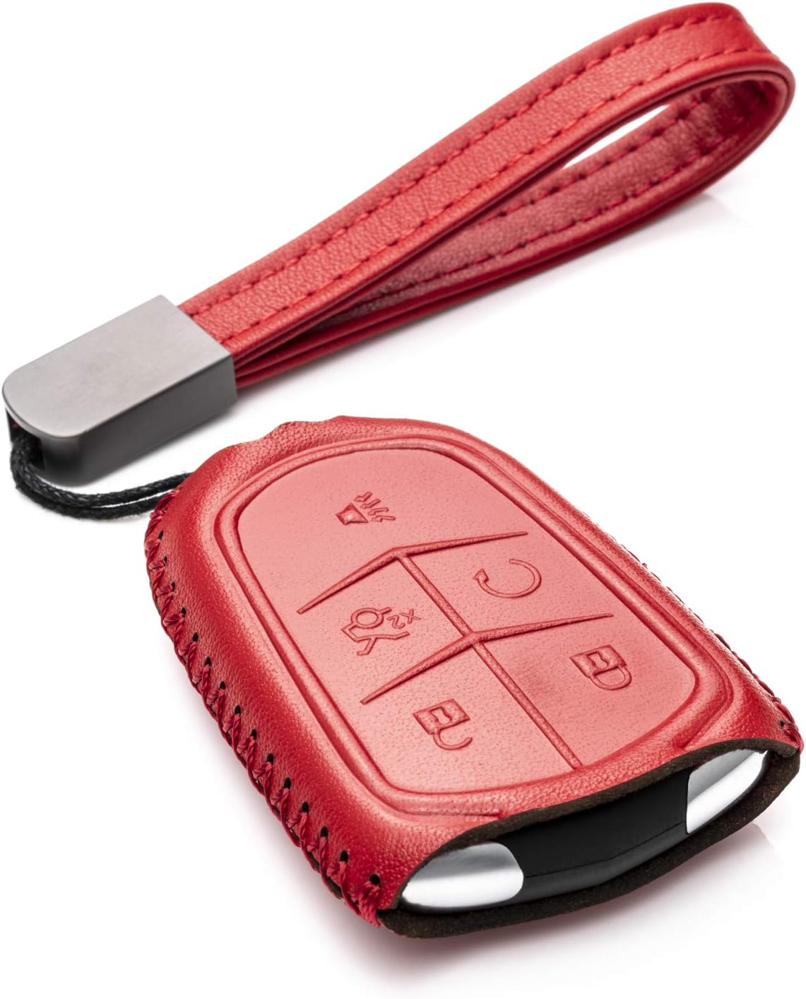 Amazon.com: Vitodeco Genuine Leather Smart Key Fob Case Compatible for ...