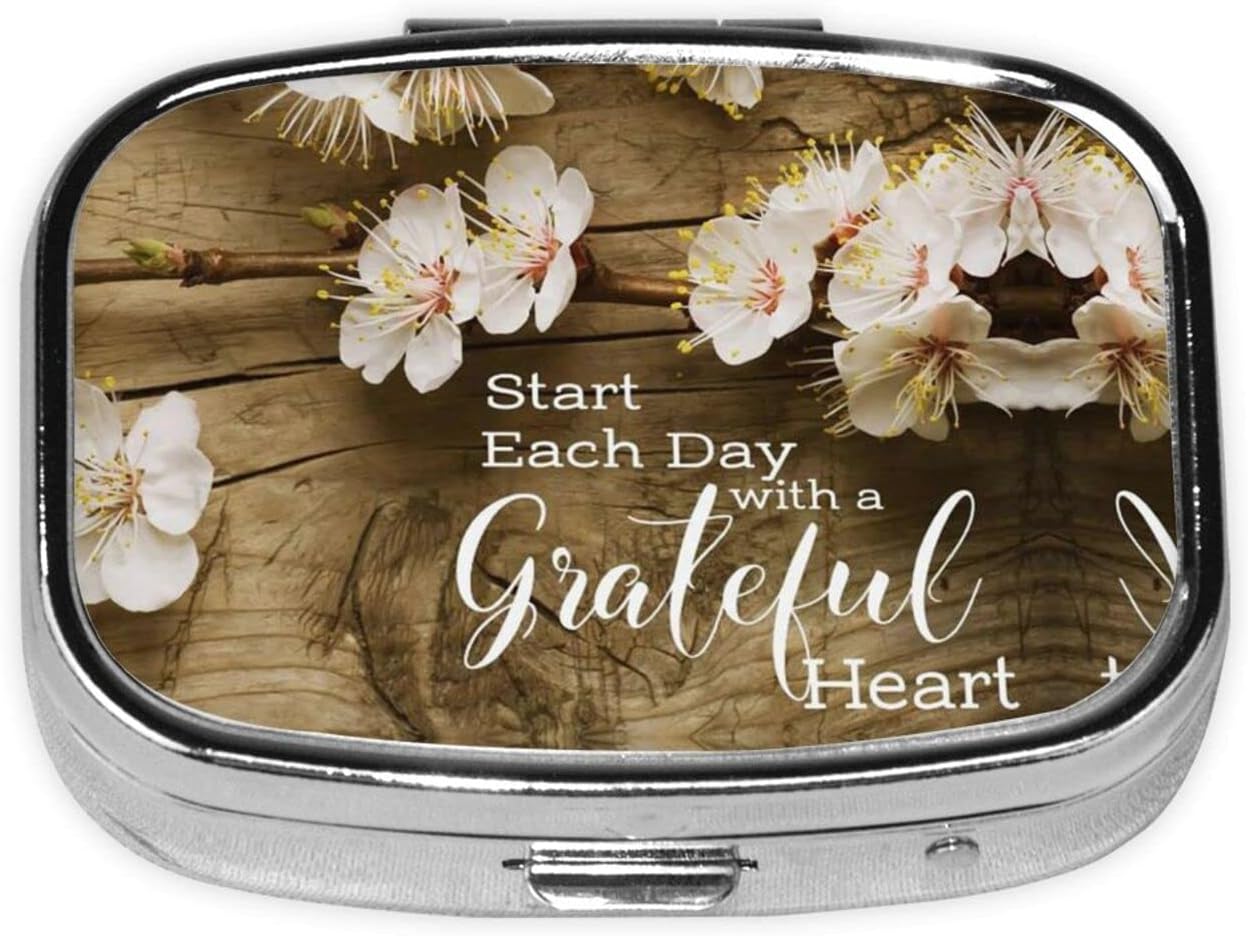 Amazon.com: Inspirational Quotes Print Portable Square Pill Container ...