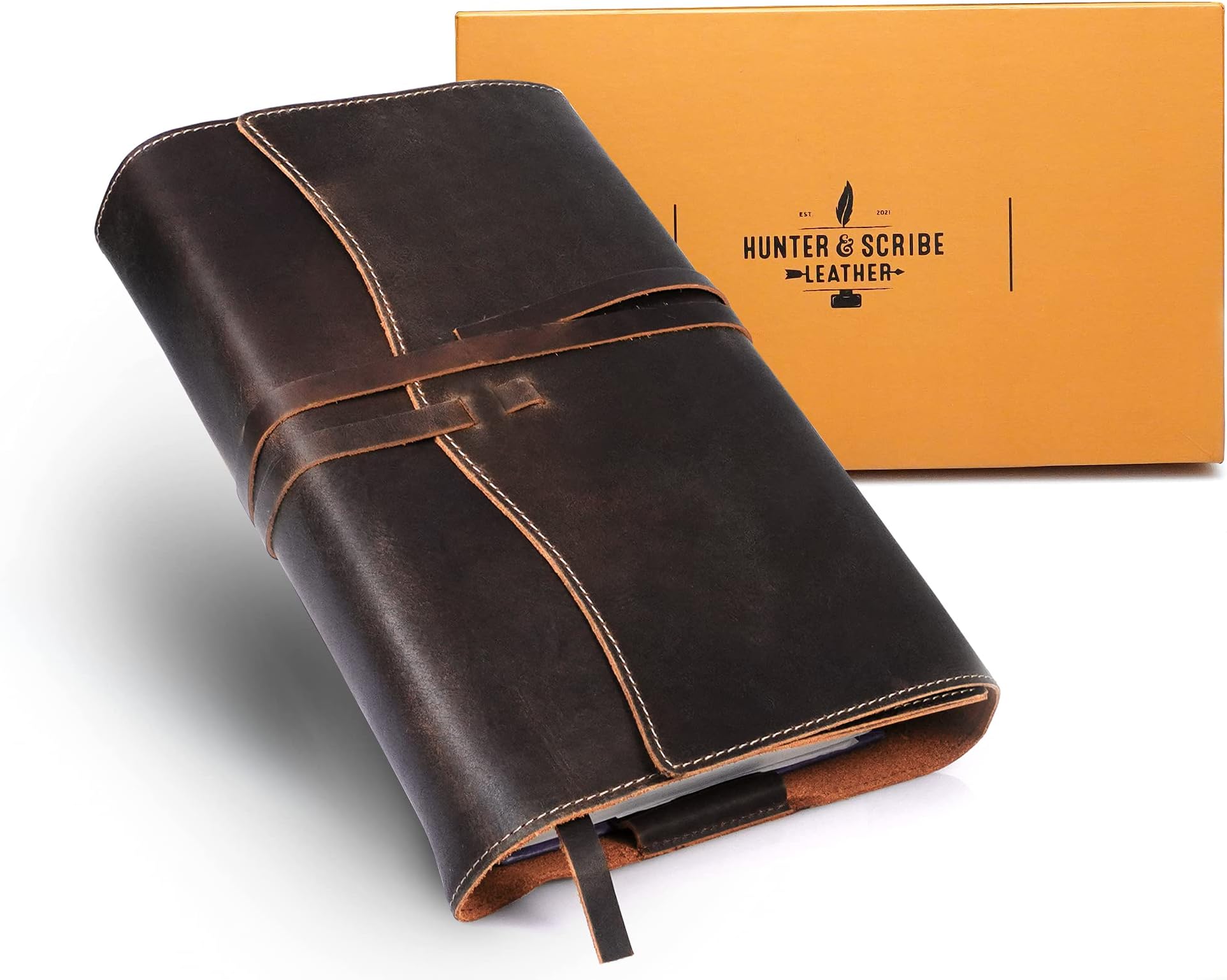 Amazon.com: LEATHER VILLAGE Handmade Vintage Leather Bible Cover for ...