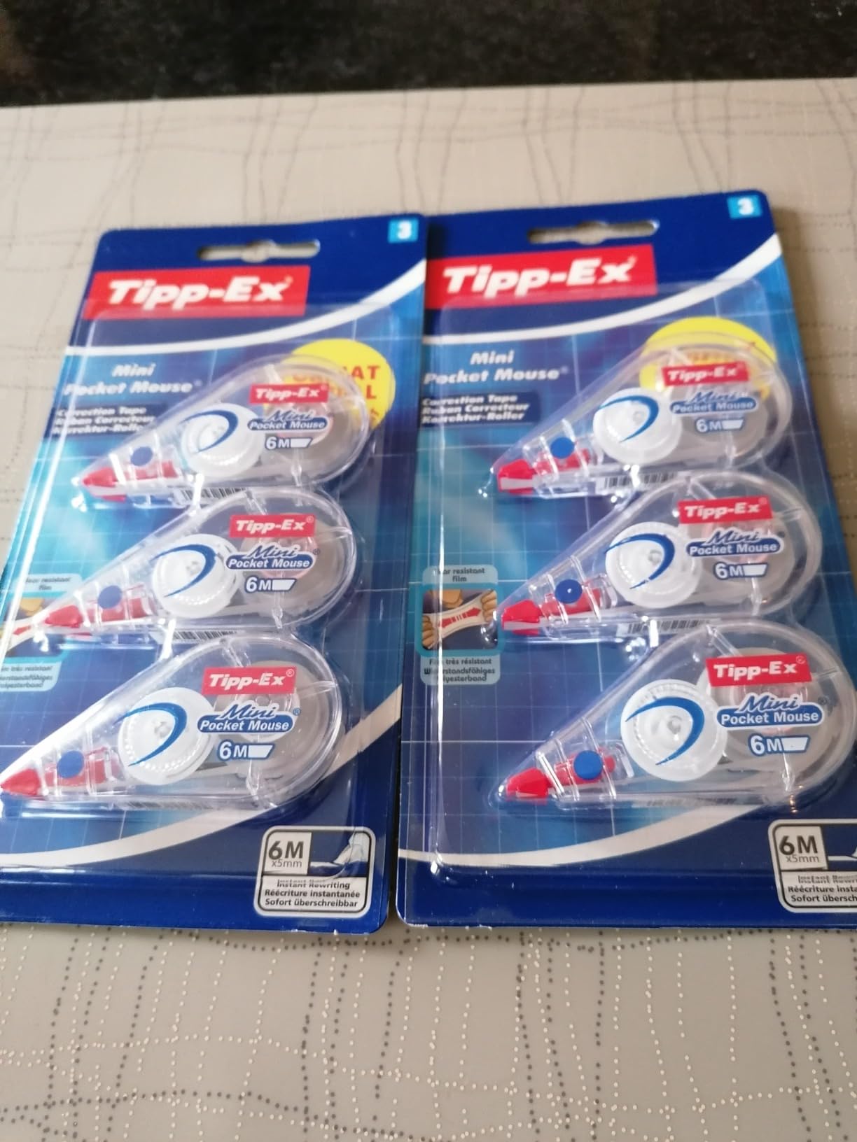 Tipp-Ex Mini Pocket Mouse Rubans Correcteurs 6m x 5 mm, Parfait pour l ...