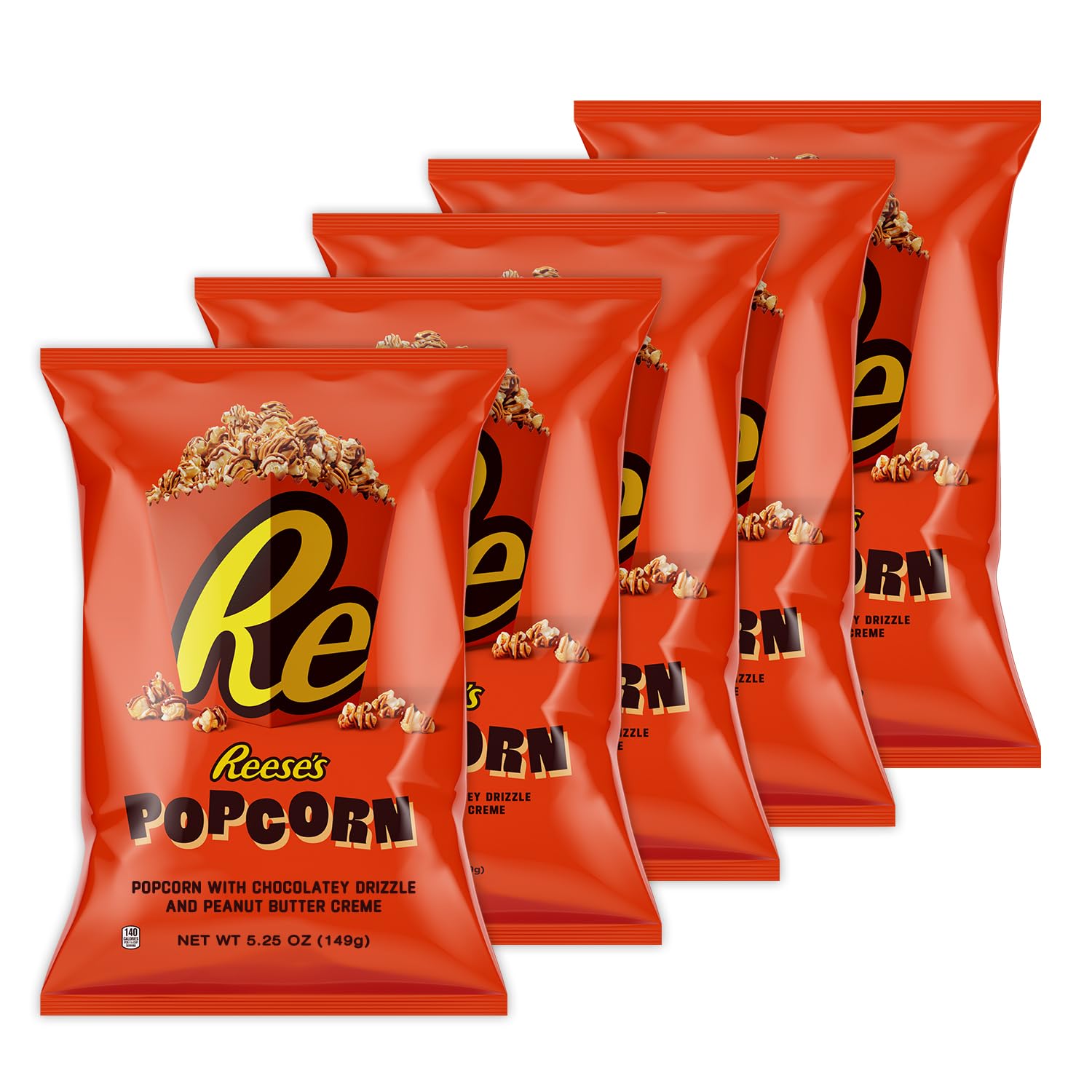 Snapklik.com : Reeses Popcorn, 5.25oz Grocery Sized Bag, Popcorn ...