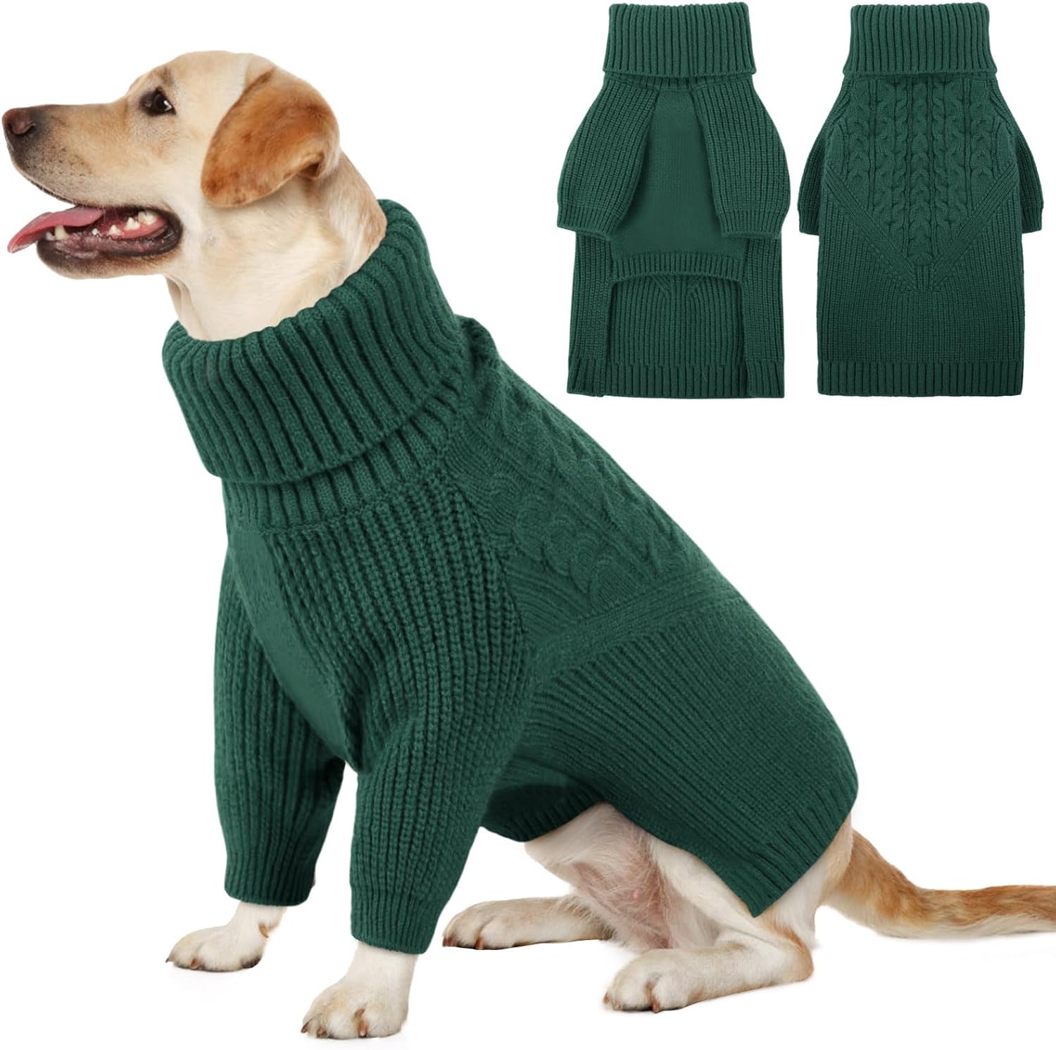 Amazon.com : Queenmore Large Dog Sweater for Girl or Boy, Christmas ...