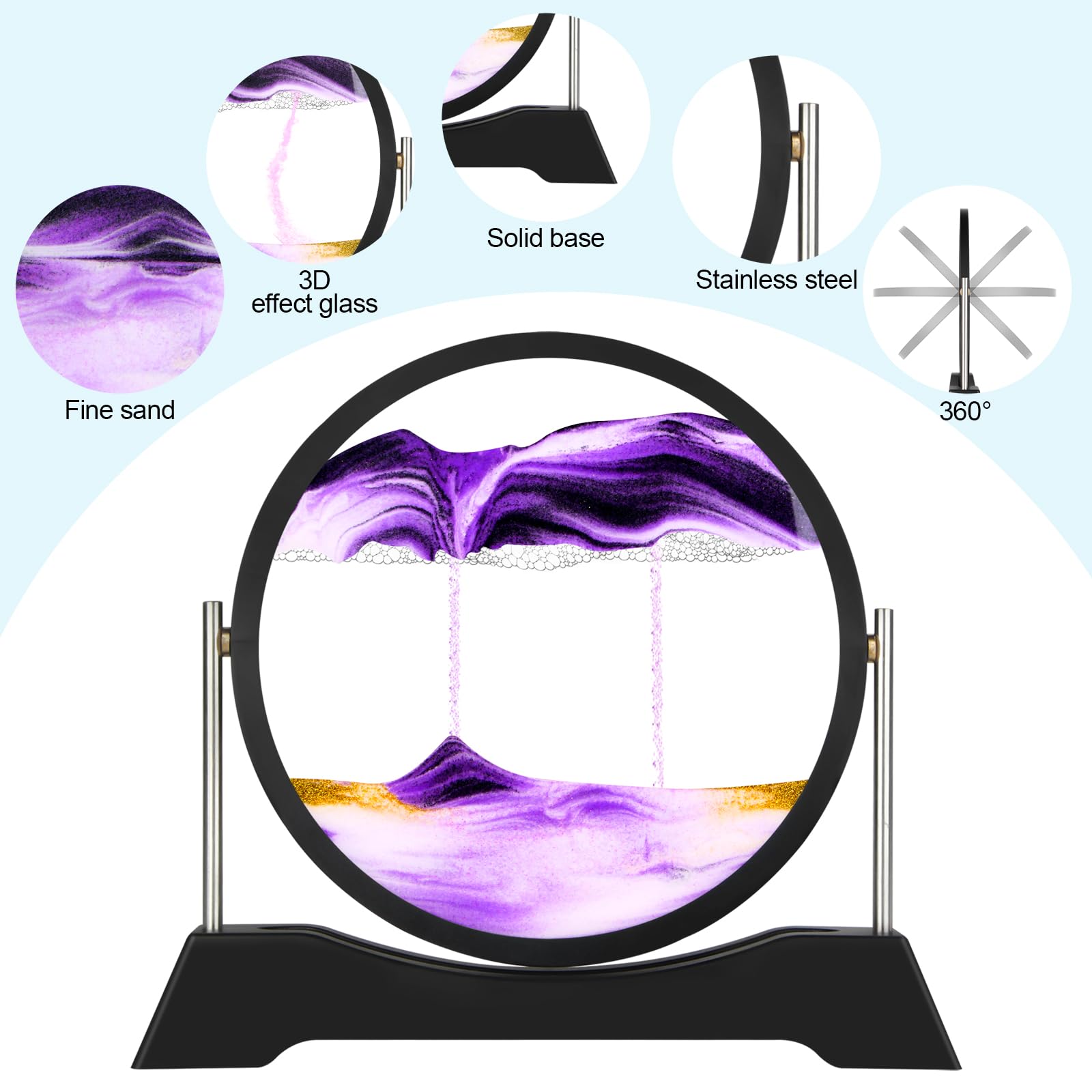 Snapklik.com : Liangding Moving Sand Art Liquid Motion,3D Flow Sand ...