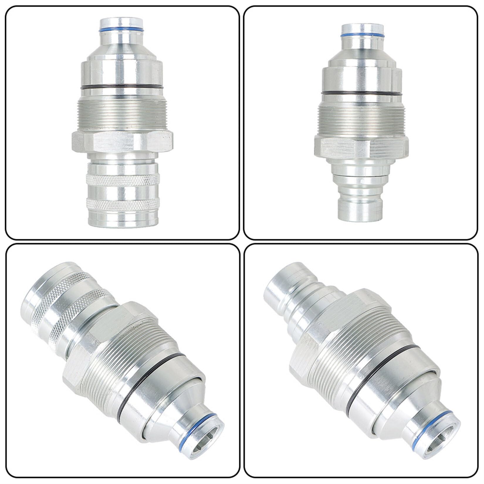 Snapklik.com : Findmall 1/2 Hydraulic Male & Female Flat Face Quick ...