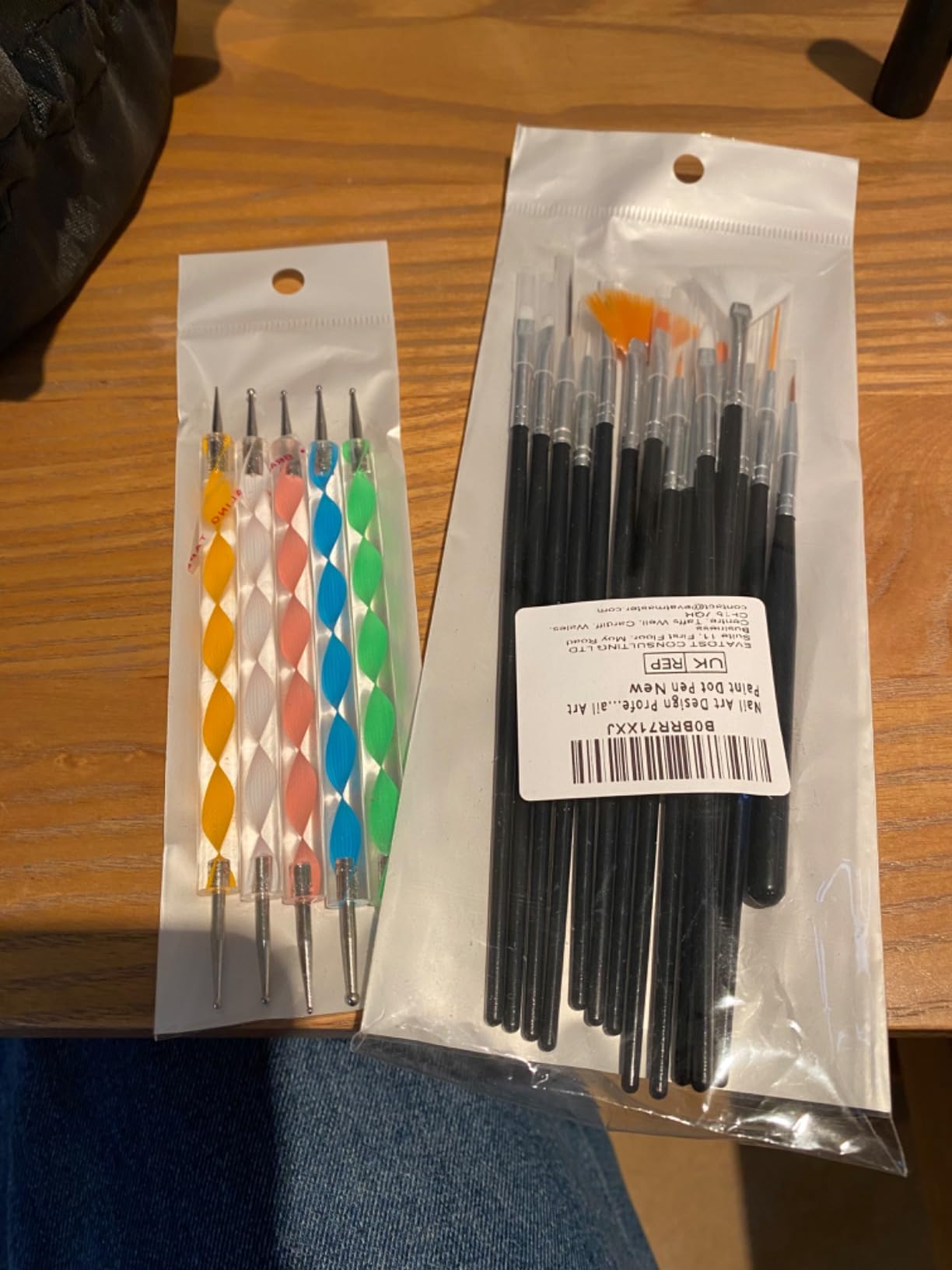 Brushes for Nails, 20 Pieces Nail Art Brush Set, Pointer for Nail Art ...