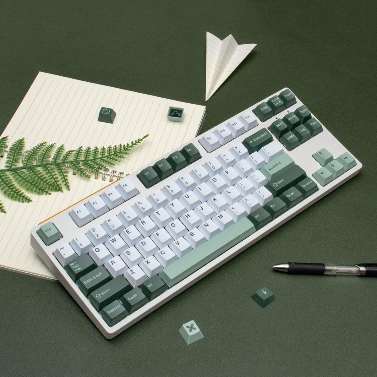 Double Shot Botanical Keycaps 169 Keys Cherry Profile Keycap Set with ...