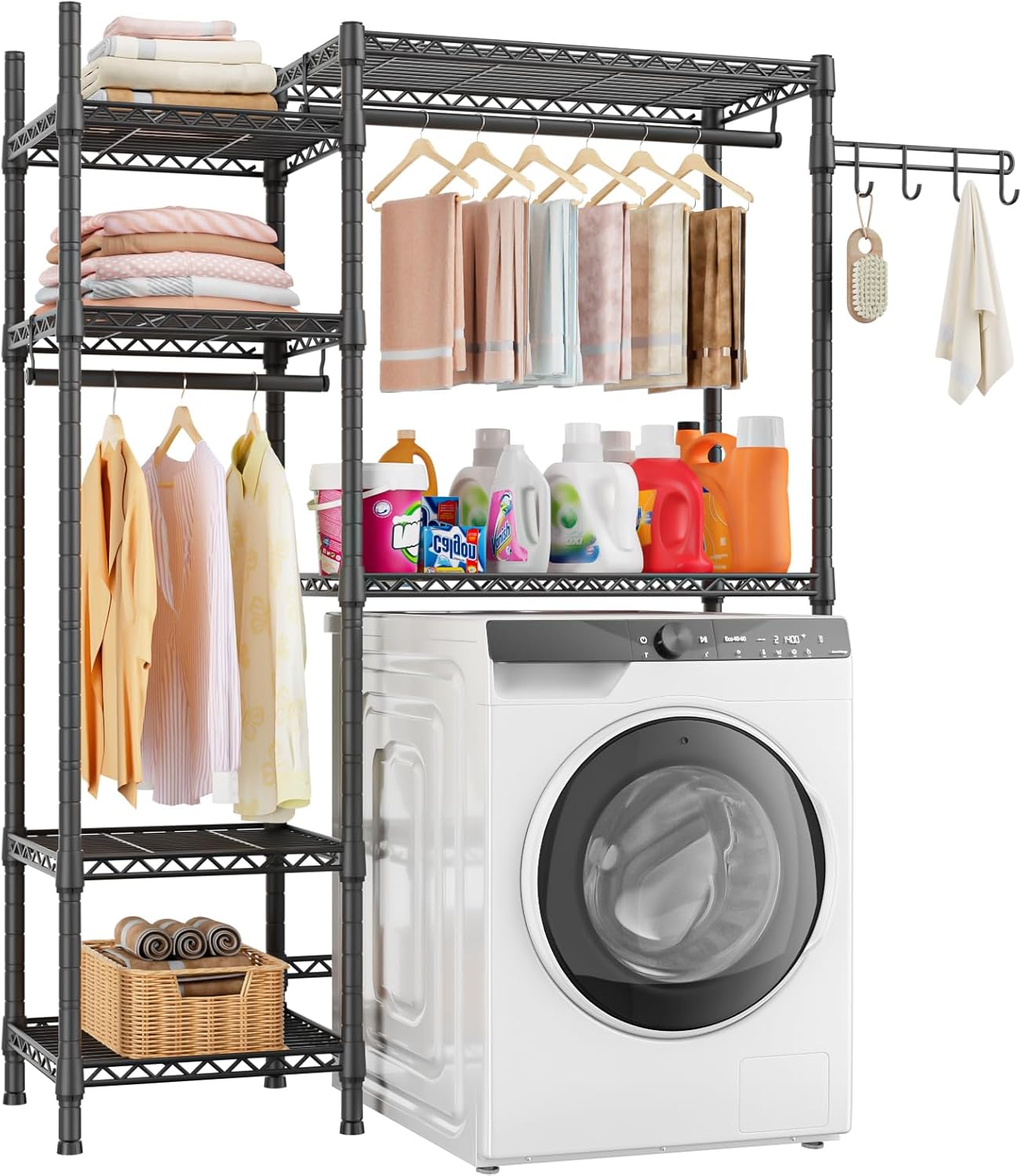 Amazon.com: Ulif U7 Over Washer and Dryer Storage, Freestanding Laundry ...