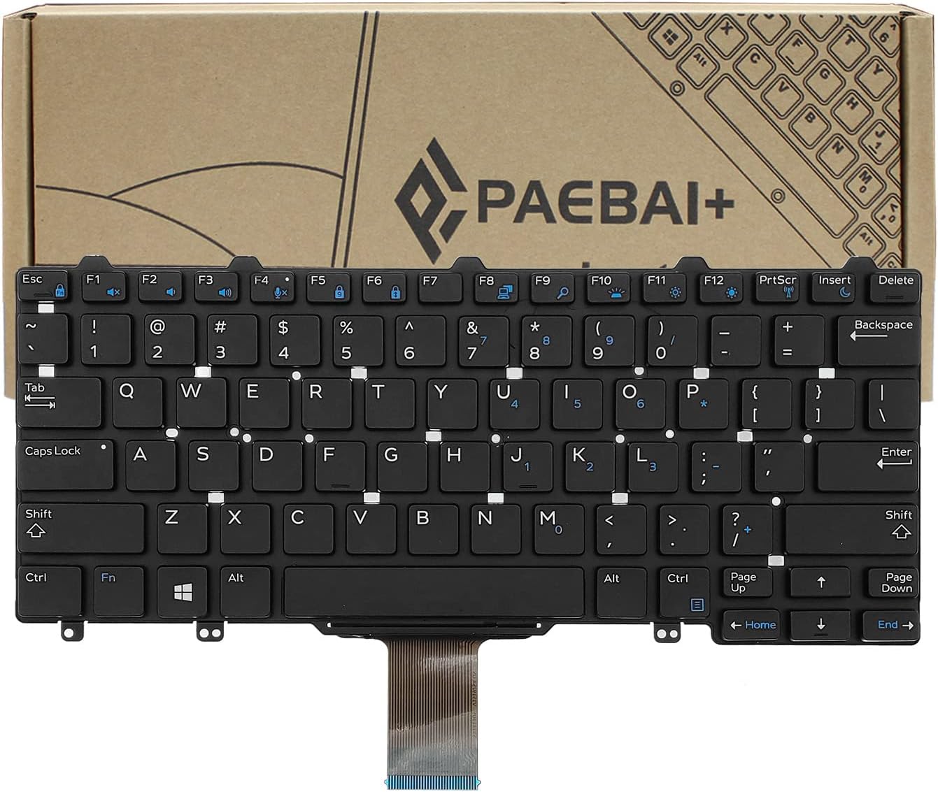 Amazon.com: PAEBAI+ Replacement Laptop Keyboard Compatible with Dell ...