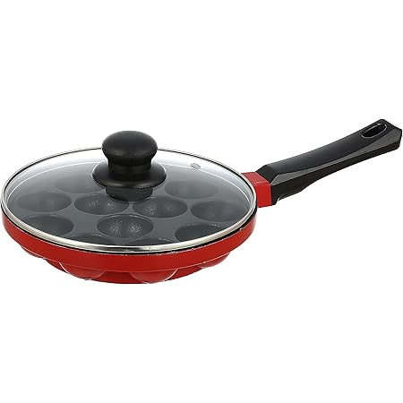Buy Hawkins Nonstick Appe Pan with Glass Lid, 12 Cups, Diameter 22 cm ...