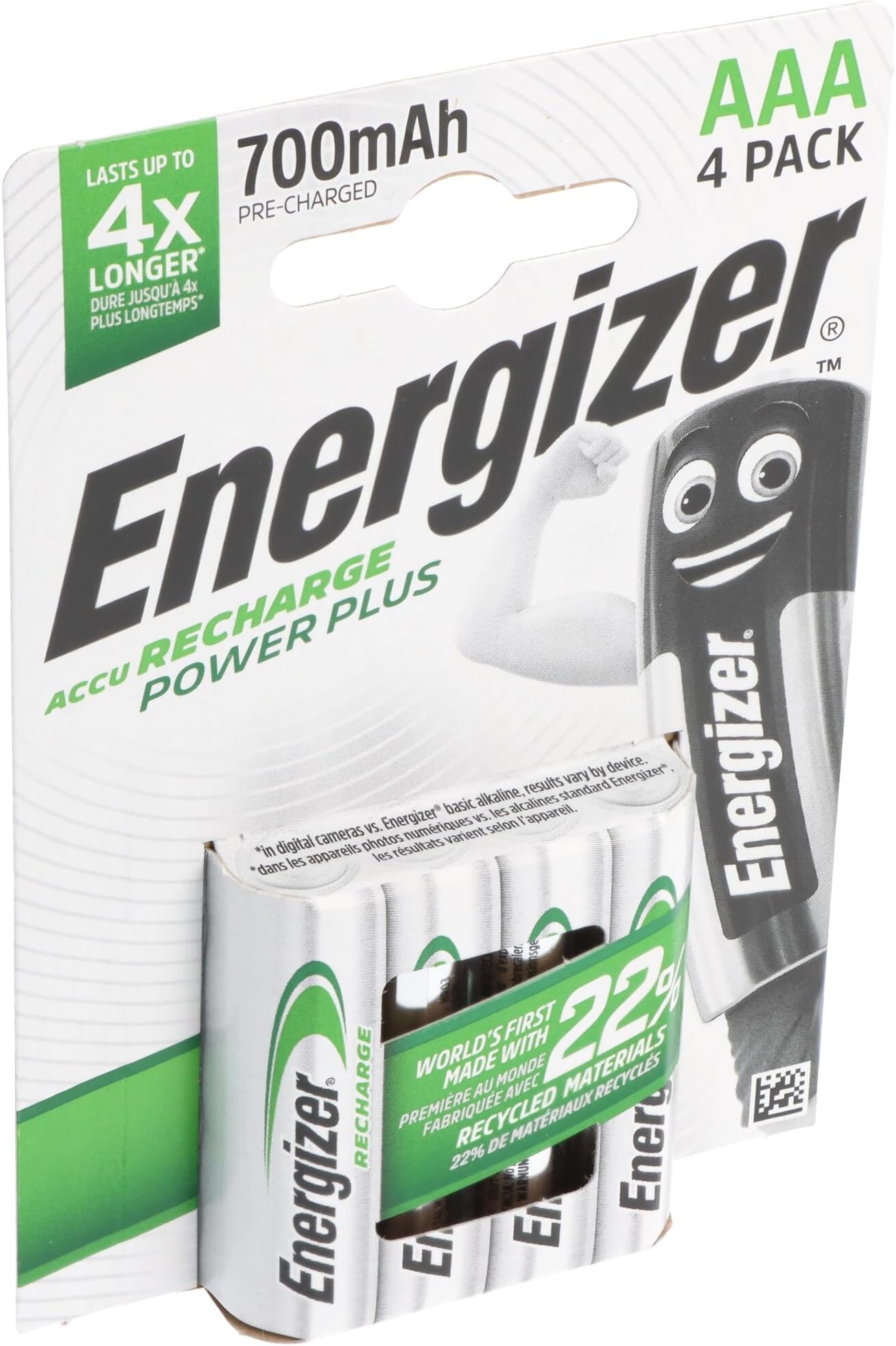 Energizer Rechargeable Battery AAA, Recharge Power Plus, 4 Pack: Amazon ...